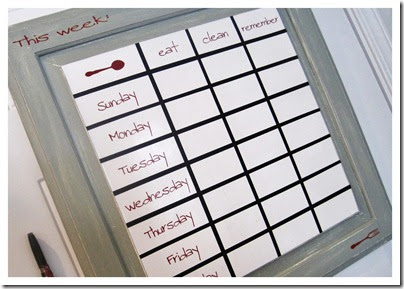 The Monday Blog: An Organized Week Dry Erase Board